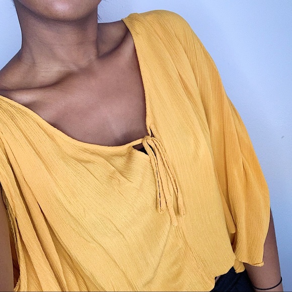 ASOS | Tops | Yellow Flowy Blouse | Poshmark